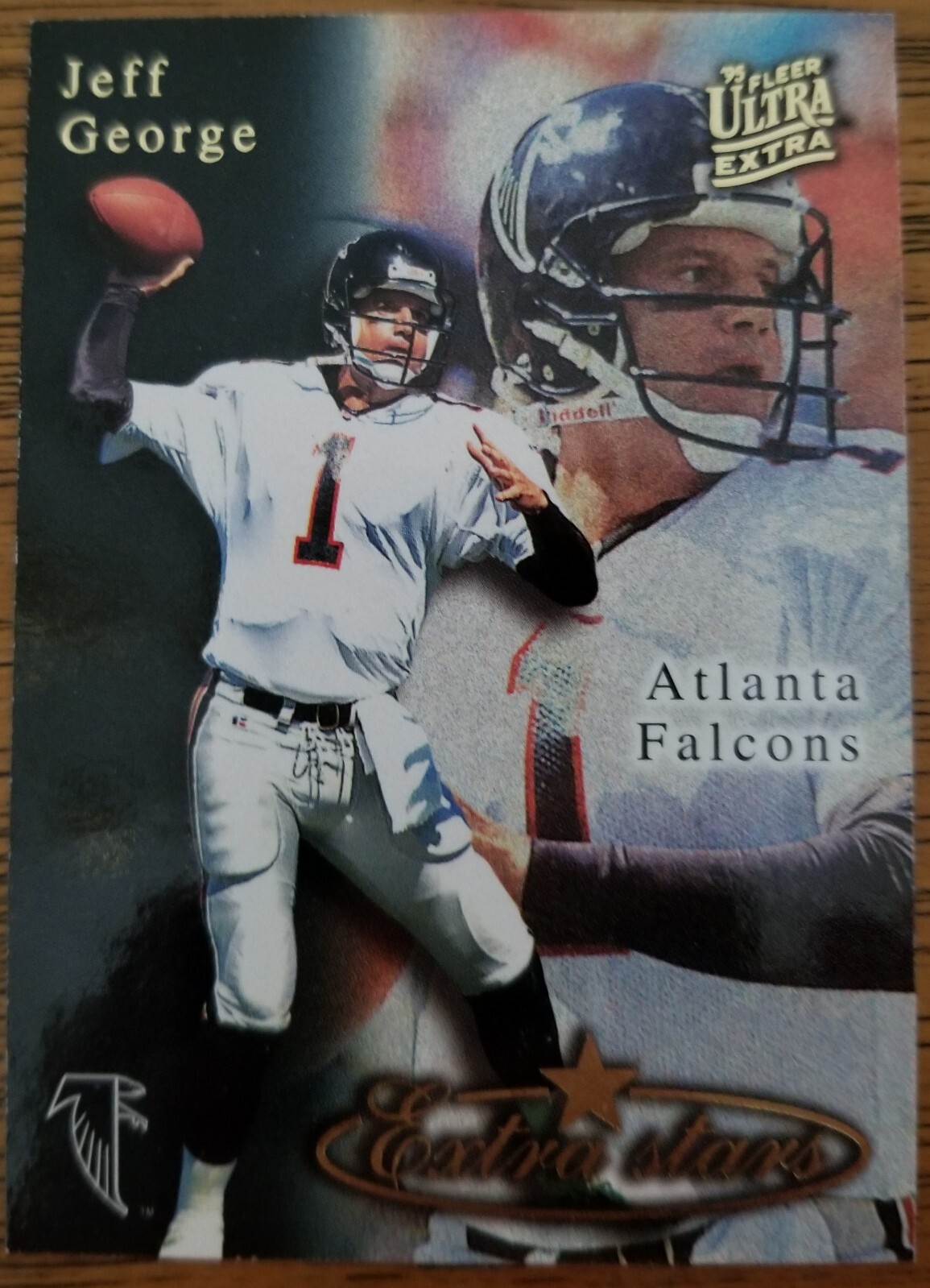 Jeff George Atlanta Falcons 1995 Fleer Ultra Extra Football Card #474 ...