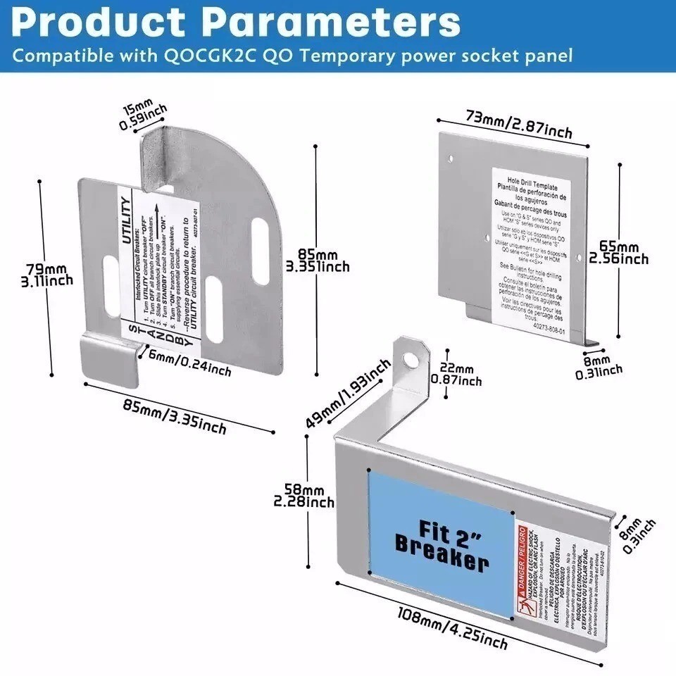 Generator Interlock Kit Compatible with Square D Electric HOMCGK2C ...