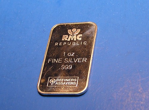 RMC 1 oz Fine Silver .999 - Refiners Assayers Bar - Republic Metals ...