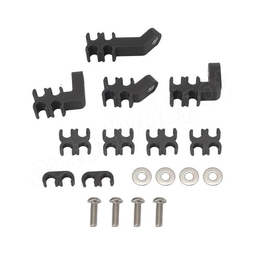 8mm Black Spark Plug Wire Separators Dividers Loom Set for SBC Small ...