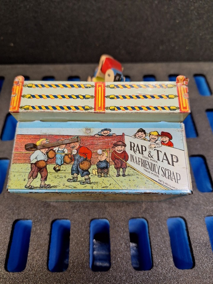 RAP & TAP Antique Unique Art Tin Litho Wind Up Toy Boxers 1921 Unique ...