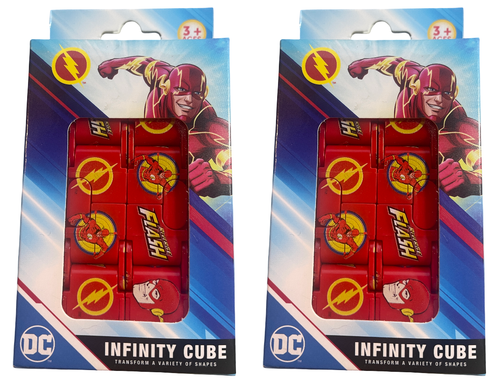 2 pk DC Comics THE FLASH Infinity Cube Fidget Toy Anxiety Stress ...