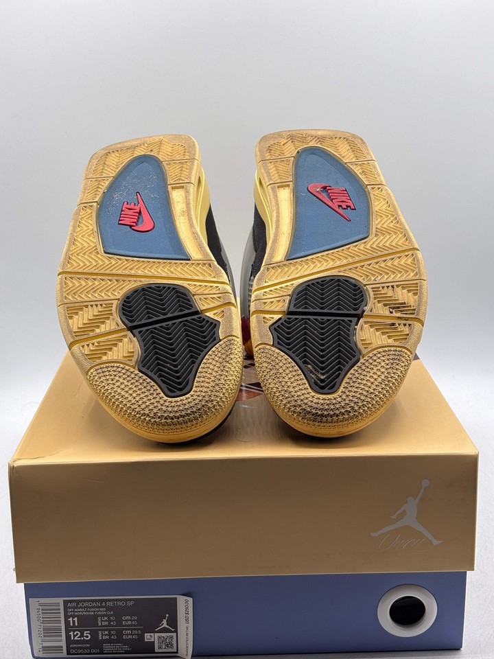 Air Jordan 4 Retro Union Off Noir (WORN) | eBay UK