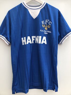 EVERTON Retro 1984 Football Shirt FA Cup Final Hafina Score Draw Mens ...