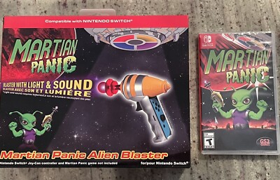 Martian Panic Physical Game PLUS Alien Blaster Gun Nintendo Switch NEW ...