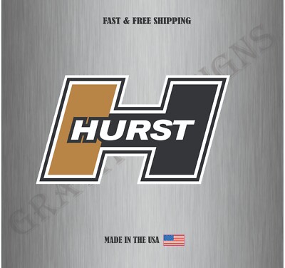 Hurst Black and Gold Vinyl Sticker Decal Car Bumper Truck Laptop Water ...