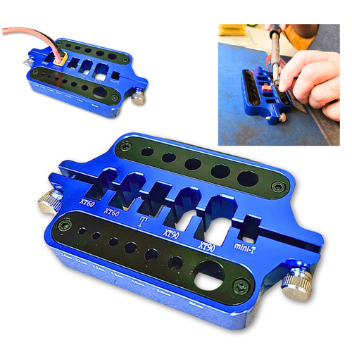 RC Soldering Station Clamp – CNC Jig for XT60 XT90 Deans & Bullet ...