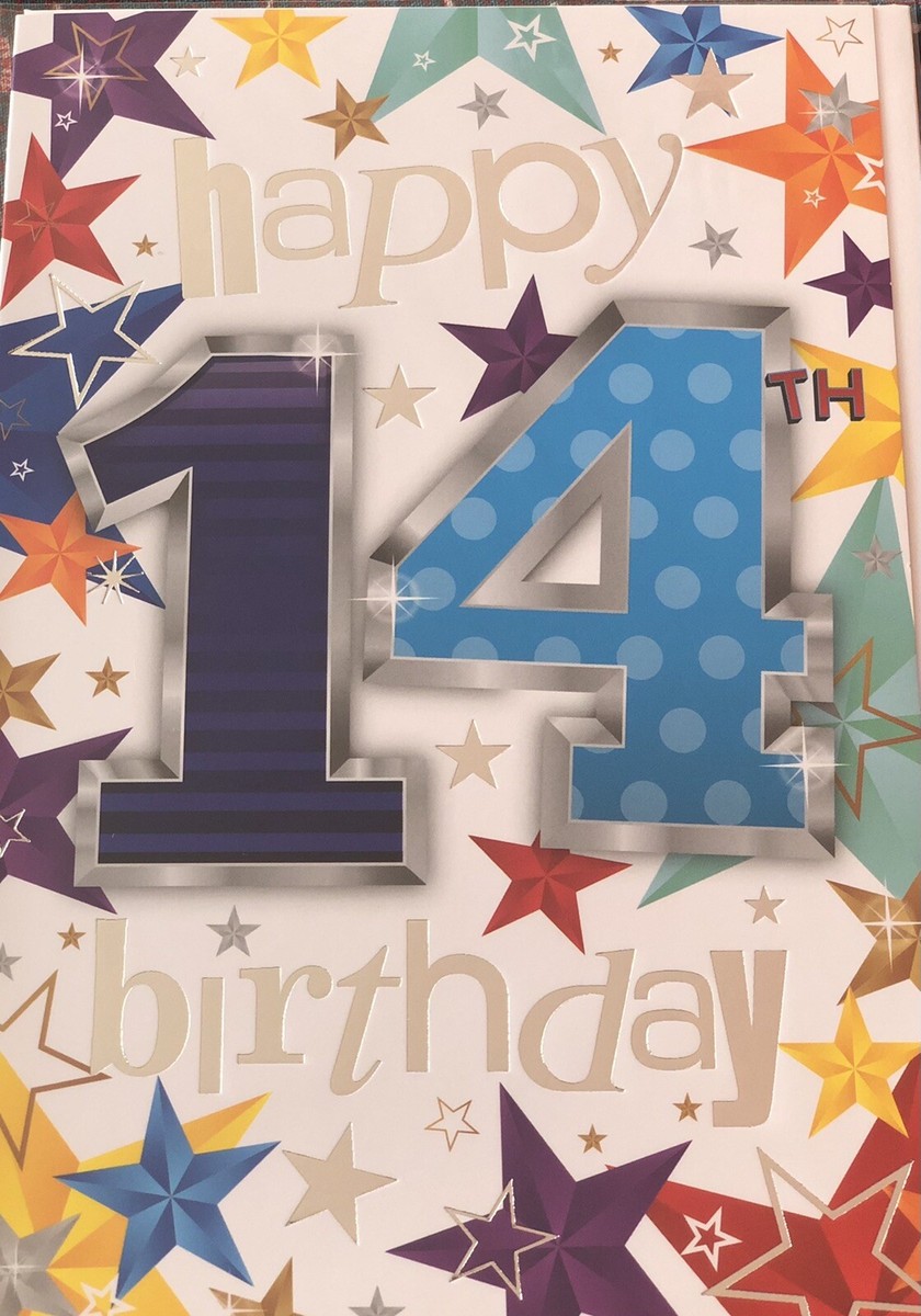 Happy 14th Birthday Card For A Boy Printable