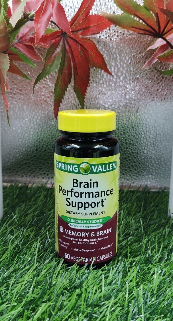 Spring Valley Brain Performance Support 60 Vegetarian Capsules Diet ...