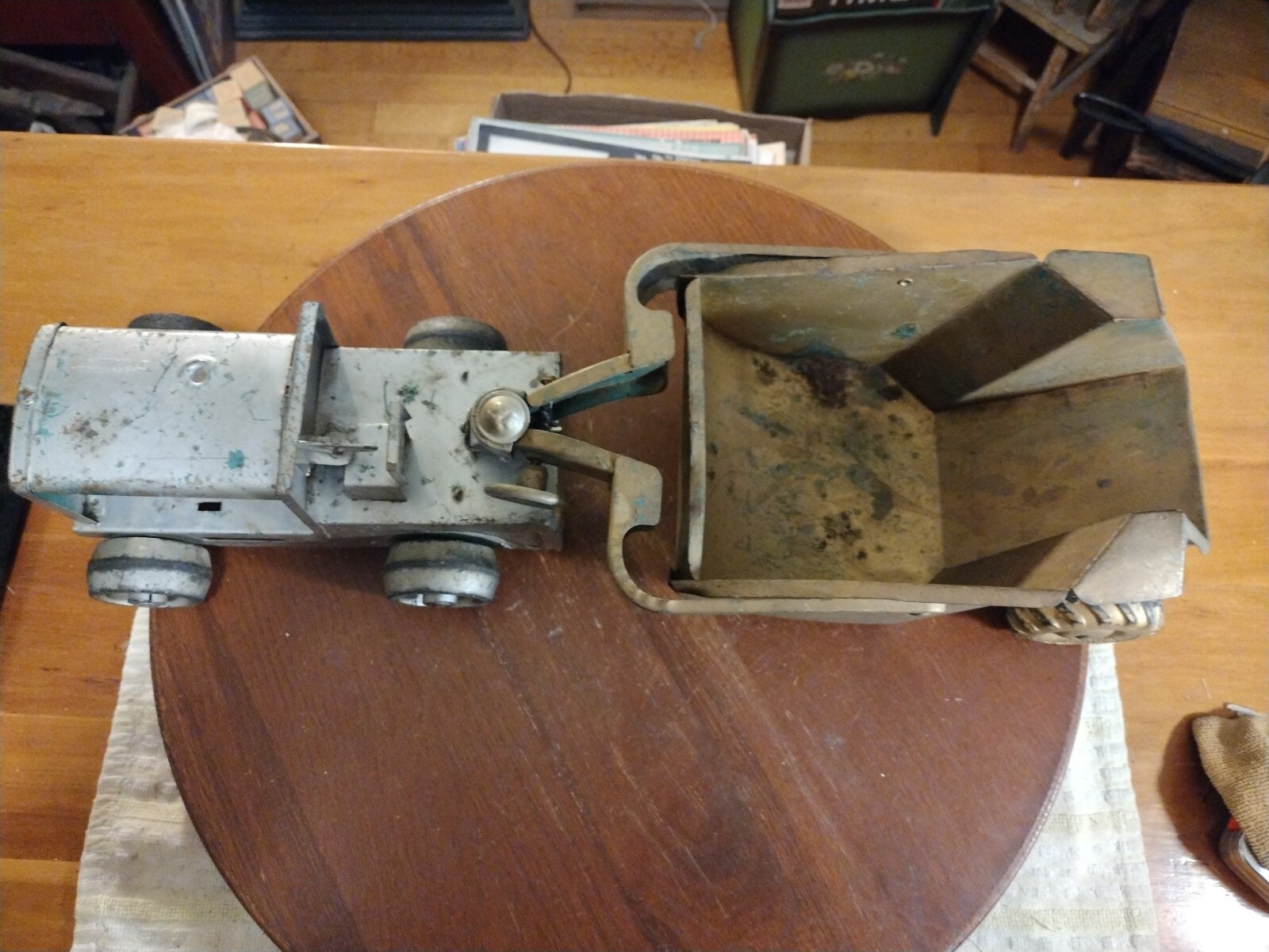 Vintage Structo Construction Toys Articulated Dump Rocker For Restore ...