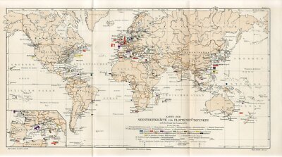 Mixed Lots - 1905 Large Original Antique Map