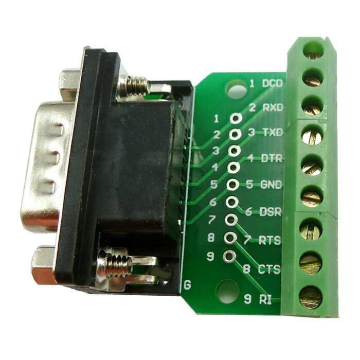 DB9 D SUB DE9 UART RS232 RS485 422 Male Connector 9 Pin Terminal ...