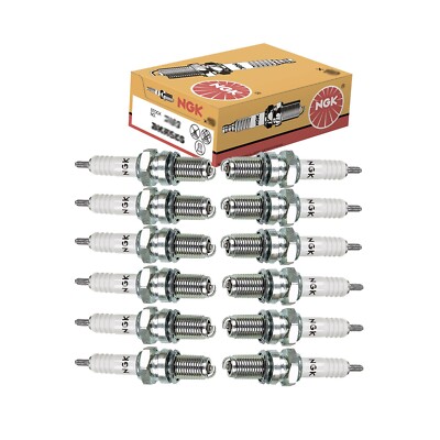 NGK Set of 12 Standard Nickel Non Resistor Spark Plugs Threaded Stud | eBay