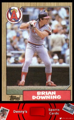 1987 Topps #782 Brian Downing California Angels Baseball Card | eBay