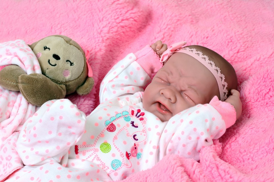 Crying American Reborn Baby Alive Girl Doll Vinyl 14" Newborn Preemie ...