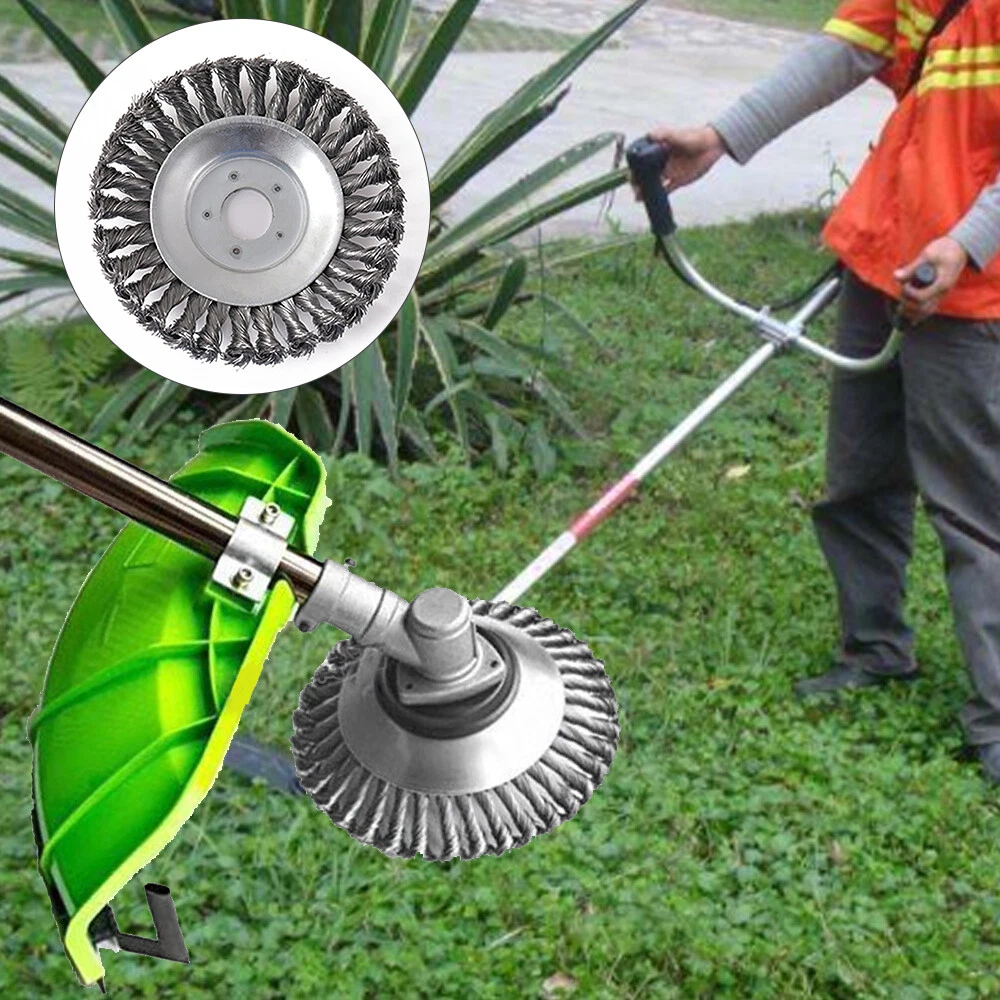 Inch Garden Trimmer Head Steel Wire Wheel Weed Eater Brush, 60% OFF