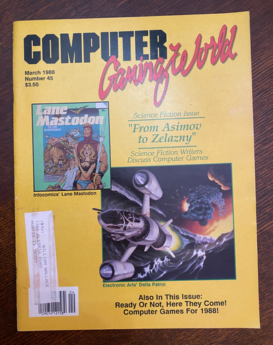 Computer Gaming World Magazine Issue # 45 March 1988 | eBay