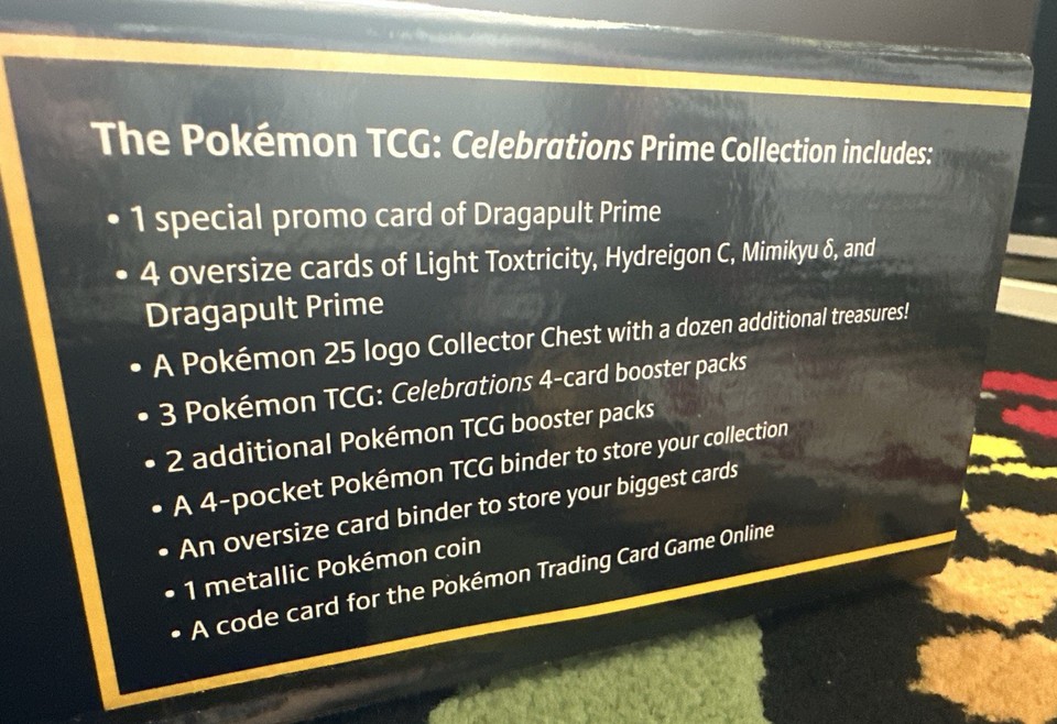 Pokemon TCG 25th Anniversary Celebrations Prime Collection Box SEALED ...