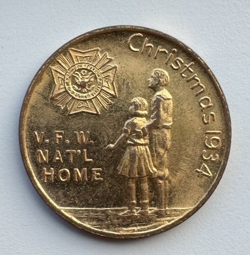 1934 V.F.W National Home Christmas Good Luck Token | eBay
