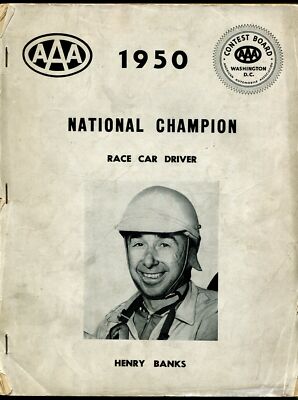 AAA Auto Race Yearbook 1950-Henry Banks-Pike's Peak-Indy 500-midgets-G ...