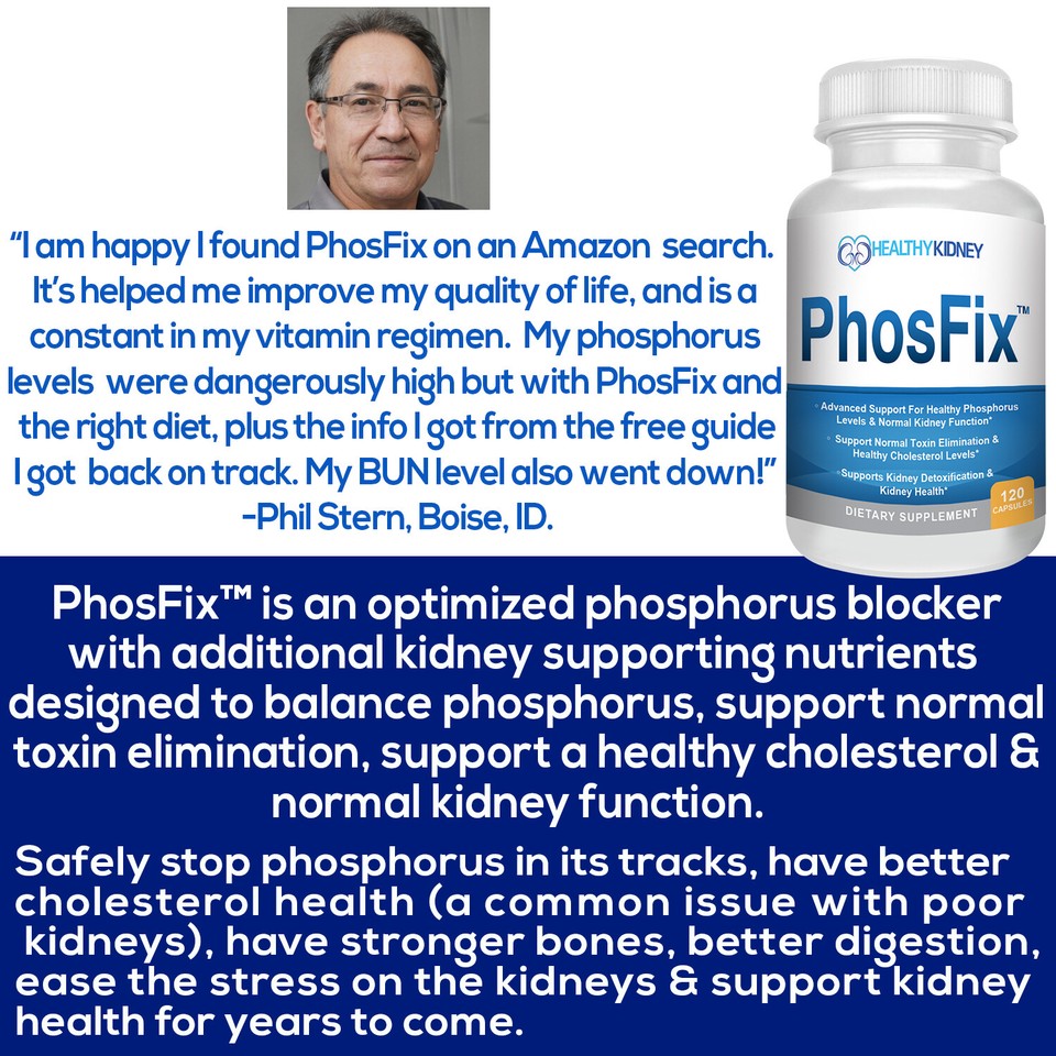 PhosFix Phosphorus Binder with Chitosan for Healthy Phosphorus Levels ...