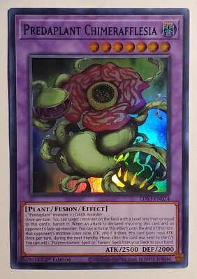 Yugioh Predaplant Chimerafflesia LDS3-EN074 Ultra Rare 1st Edition ...