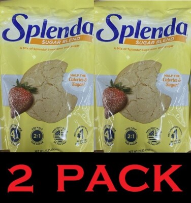 2x SPLENDA A Mix of Splenda Sweetener & Sugar Blend 32 oz Bag- 2 PACK ...