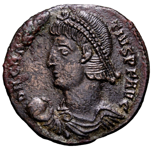 RARE Christian Banner Chrio-Gram Constantius II, 337-361. Centenionalis ...