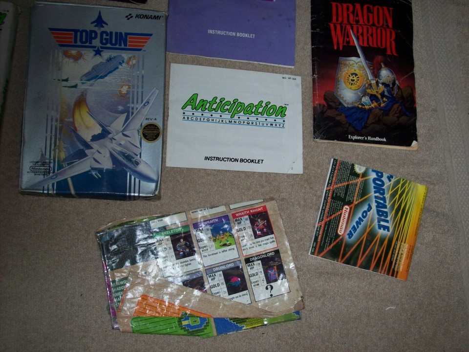 Lot Of Nintendo NES Video Game Boxes, Instructions, & Inserts | eBay