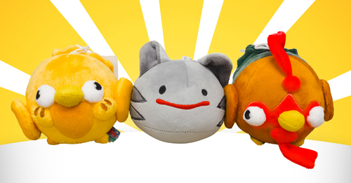 Slime Rancher Chickadoo Roostro and Glitch Tabby Slime Plush 3 Pack ...