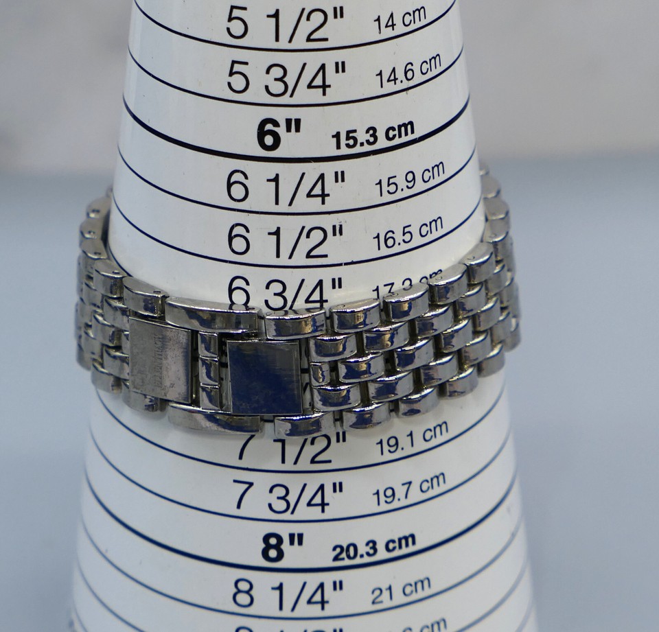 Women's Ellen Tracy Quartz Crystal Silver Tone Bracelet Watch #ET5037SL | eBay