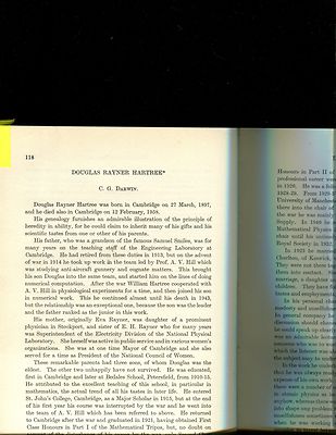 Obituaries : Douglass Hartree ... John Von Neumann | eBay