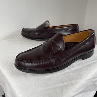 Sebago Hand Sewn VINTAGE Men's Red Brown Penny Loafer 11 D Made in USA ...