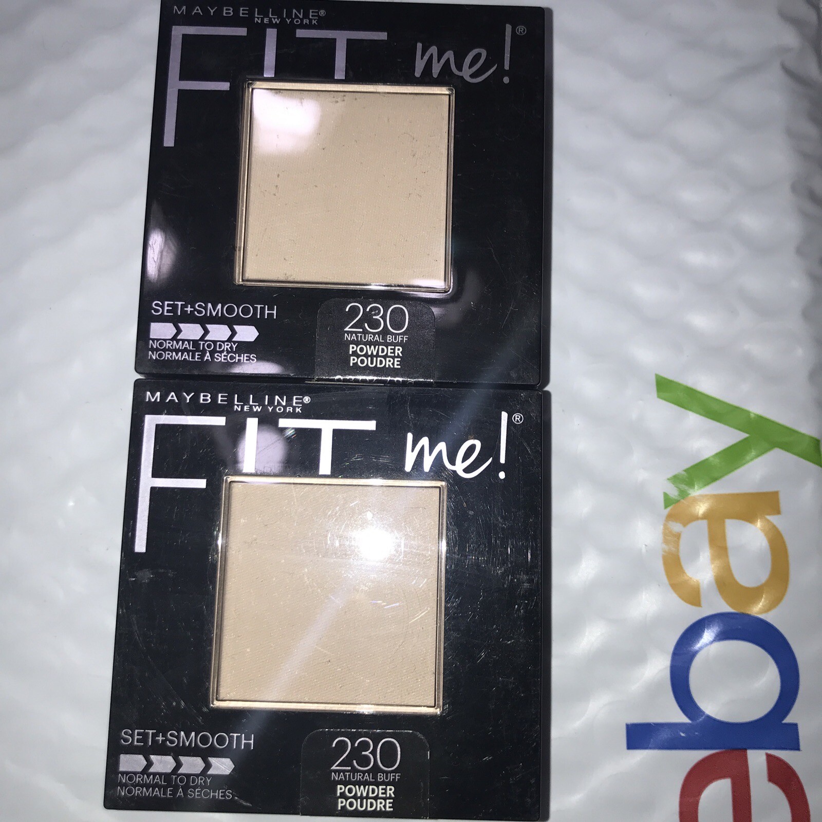 2 Powder Lot MAYBELLINE Fit Me Set Smooth Pressed Powder 230 NATURAL ...