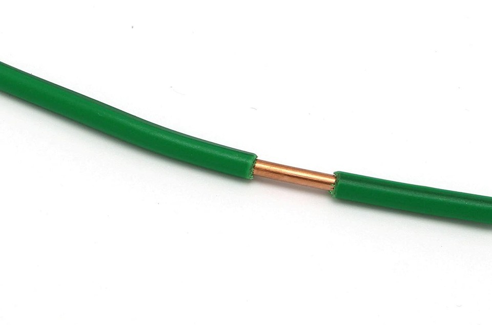 THHN / Building Wire - Green Jacket - 10 Gauge Solid Copper UL UV - 200 ...