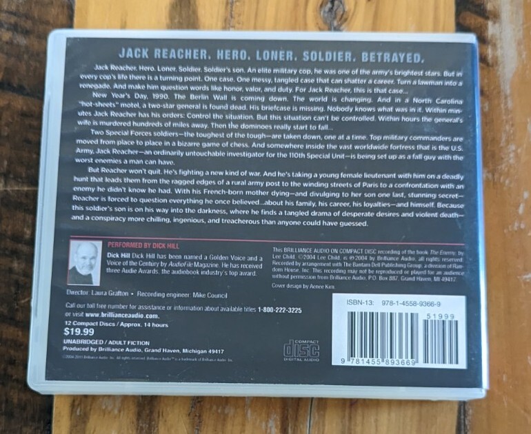 The Enemy (Jack Reacher Series) 9781455893669| eBay