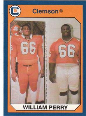 WILLIAM FRIDGE PERRY 1990 Collegiate Collection card #147 Clemson ...