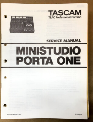 TEAC MINI STUDIO Porta One Service Manual *Original* | eBay