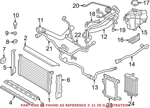 Genuine OEM Right Engine Coolant Reservoir Hose for BMW 17128677245 | eBay