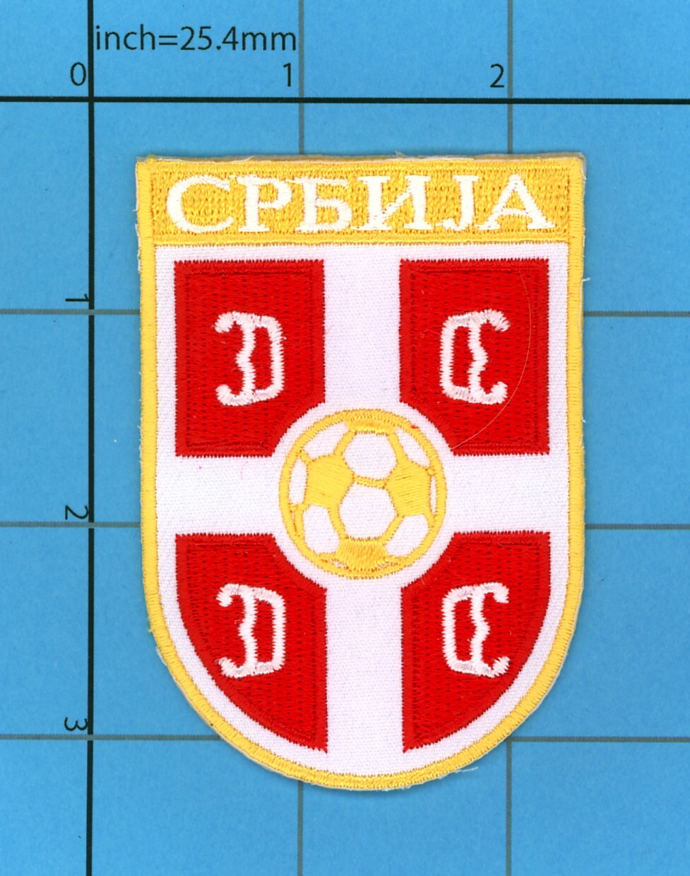 Srbija SERBIA PATCH Iron On Belgrade Delije Red Star Beograd Jersey ...