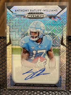 ANTHONY RATLIFF-WILLIAMS 2019 PANINI PRIZM ROOKIE TAR HEELS AUTOGRAPH ...