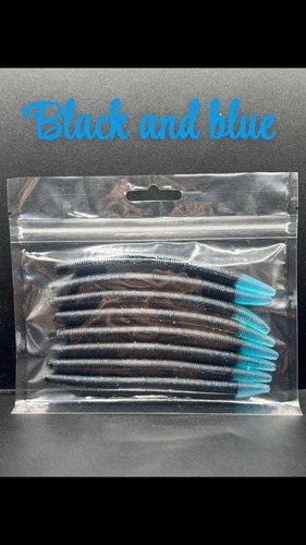 5” Senko- Black And Blue 8 Pack | eBay