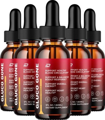 (5 Pack) Gluco Gone Liquid Drops – GlucoGone Drops Extra Strength All ...