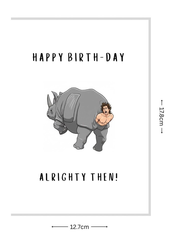 Ace Ventura Film Jim Carrey Themed Birthday Card Happy Birth - Day ...