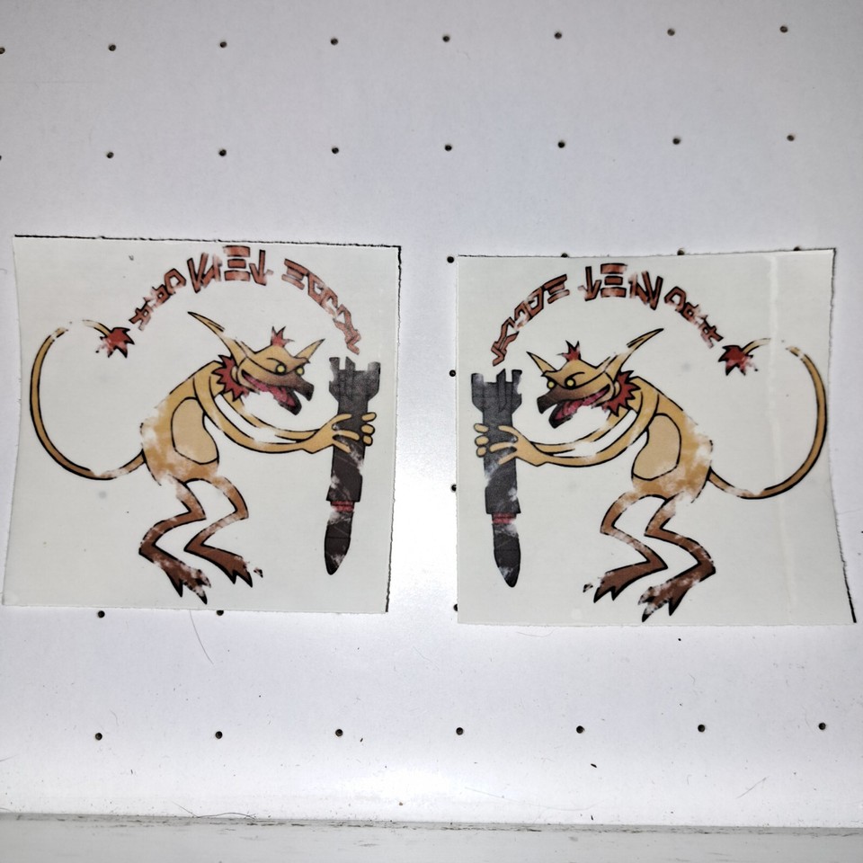 Star Wars Clone Wars Crumb Bomber Gunship Decal set of 2 Clear Back ...