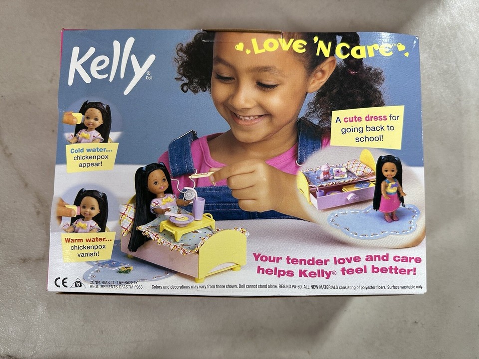 Kelly Barbie Doll Love 'n Care #29243 2000 Mattel Chicken Pox LA C36 ...