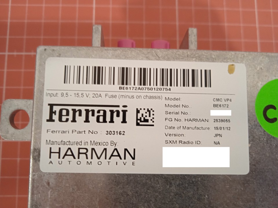 Ferrari CMC VP4 / BE6172 ( 303162 ) Becker Nit Navigationsmodul für La ...