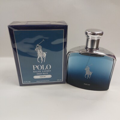 Polo Deep Blue by Ralph Lauren 4.2 oz Parfum Cologne for Men New old ...