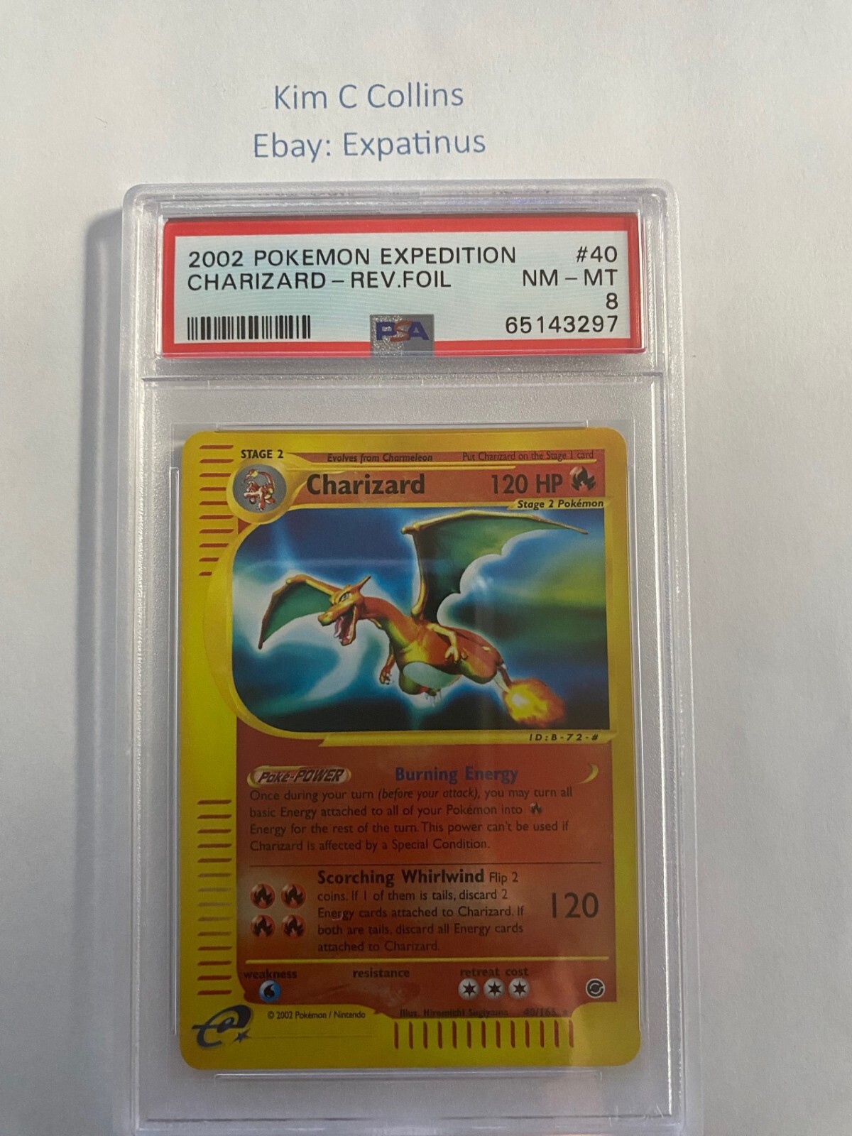 Charizard Expedition #40 WOTC 2002 Reverse Holo Pokemon Card PSA 8 | eBay