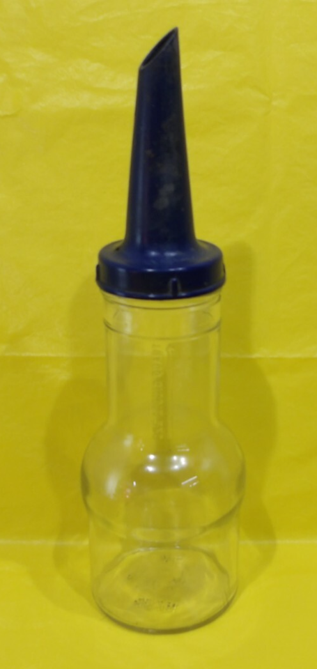 Vintage One Quart Ball Glass Motor Oil Bottle with Plastic Spout - Ball ...